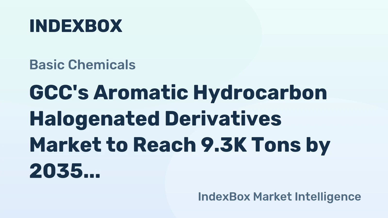 GCC's Aromatic Hydrocarbon Halogenated Derivatives Market to Reach 9.3K Tons by 2035, Valued at $44M