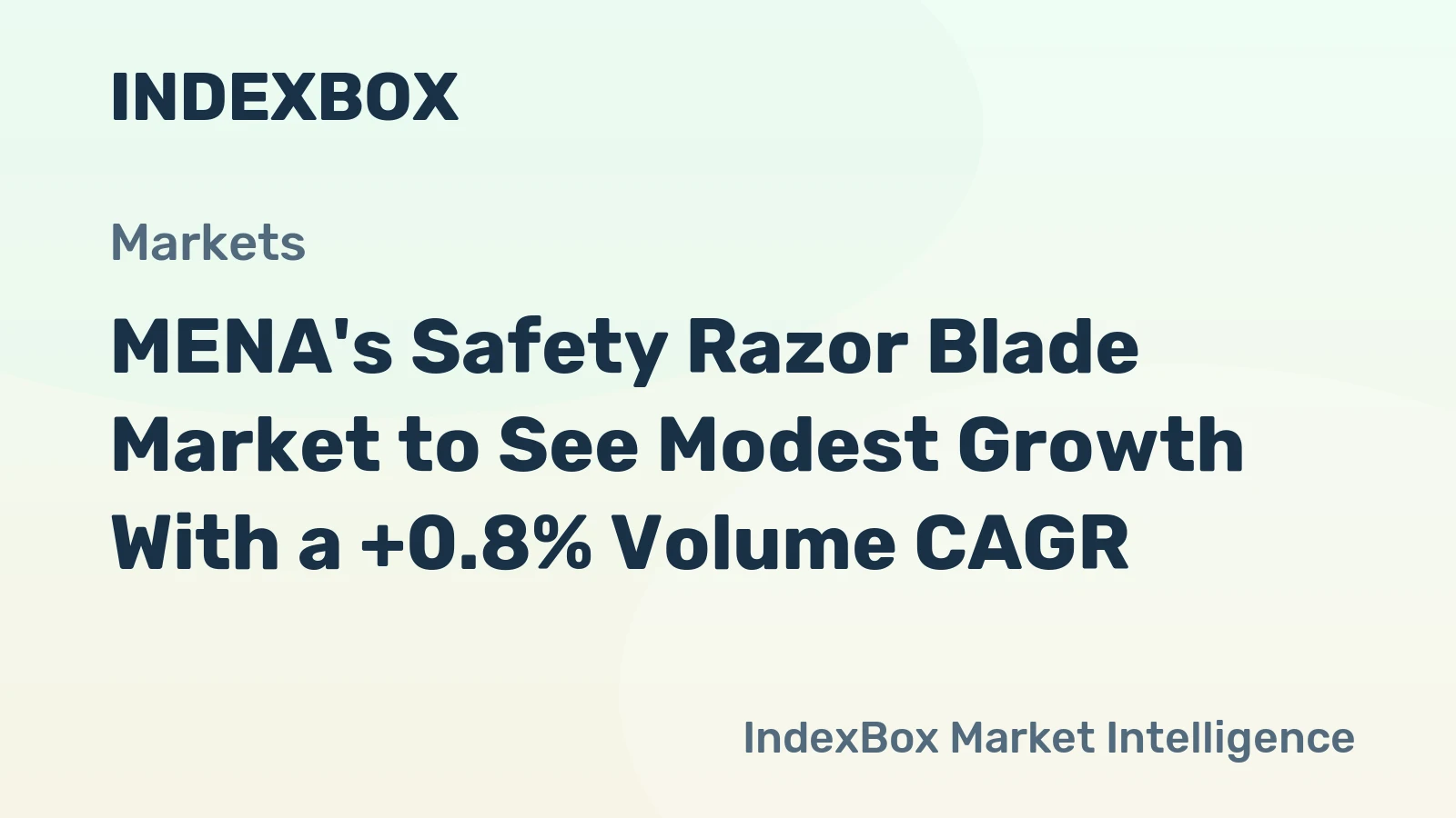 MENA's Safety Razor Blade Market to See Modest Growth With a +0.8% Volume CAGR