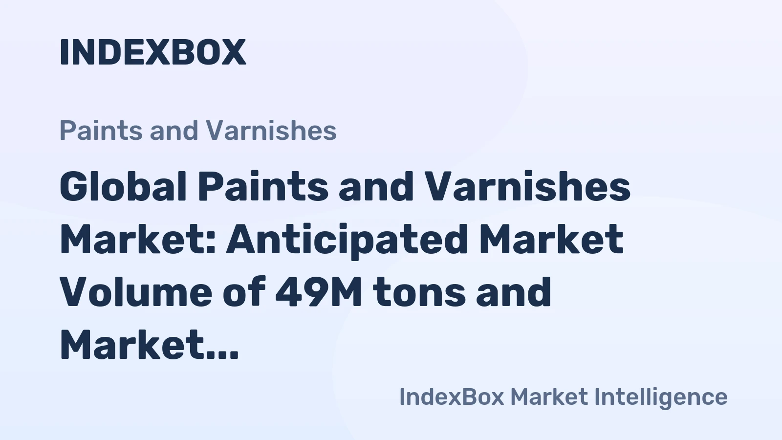 Global Paints and Varnishes Market: Anticipated Market Volume of 49M tons and Market Value of $216.3B by 2035