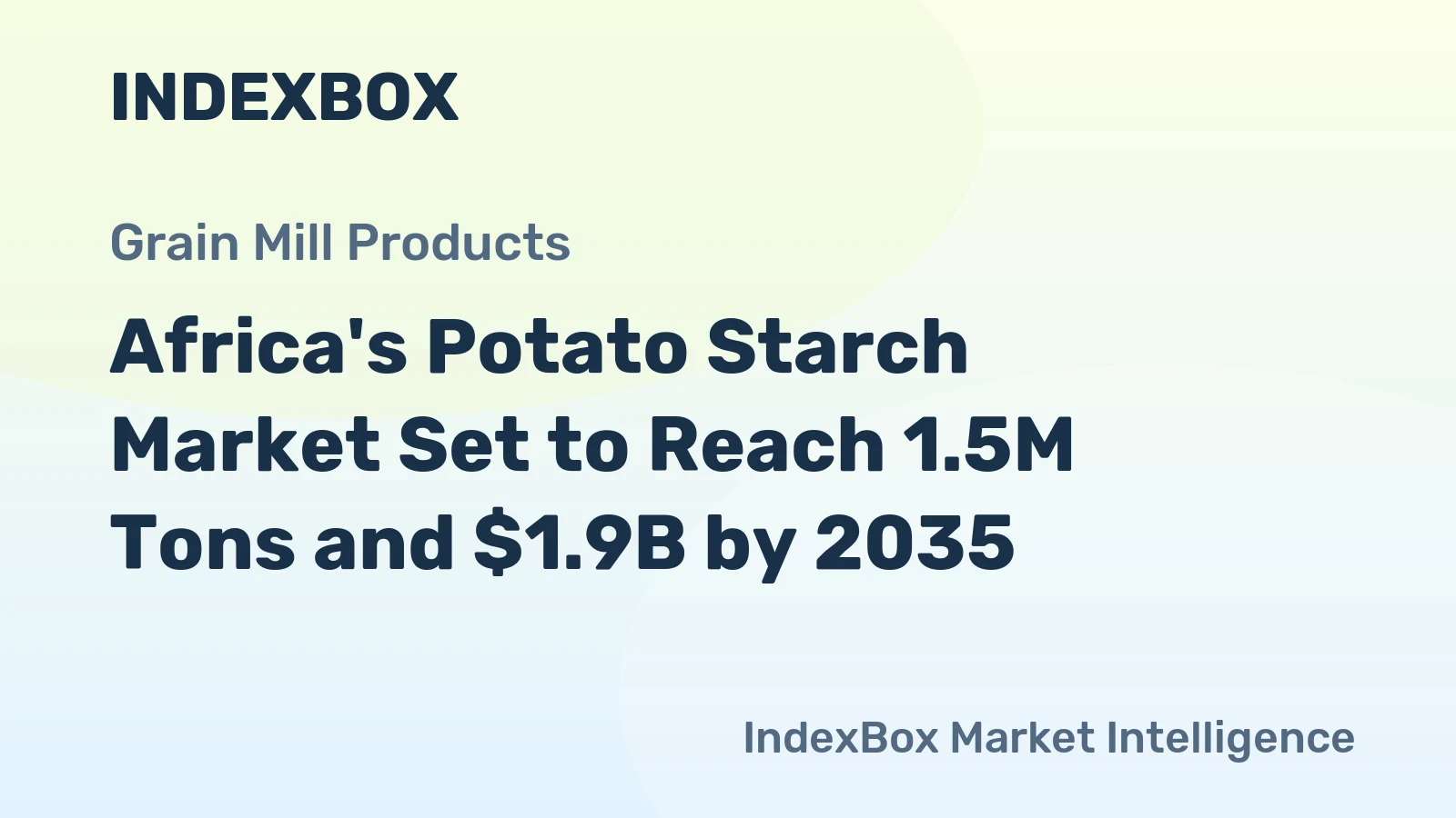 Africa's Potato Starch Market Set to Reach 1.5M Tons and $1.9B by 2035