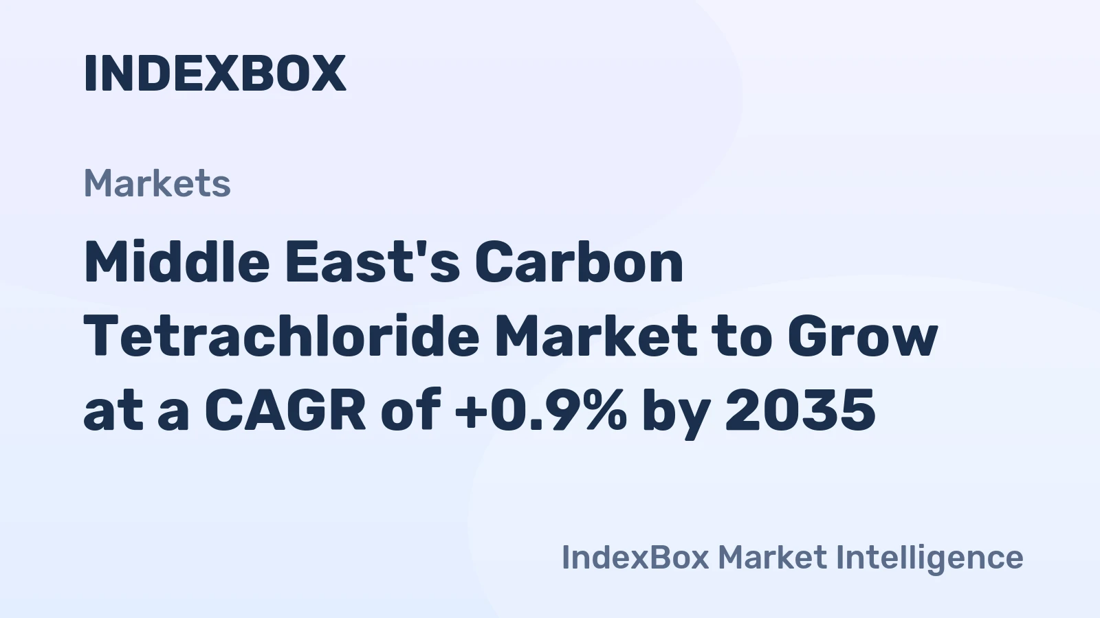 Middle East's Carbon Tetrachloride Market to Grow at a CAGR of +0.9% by 2035