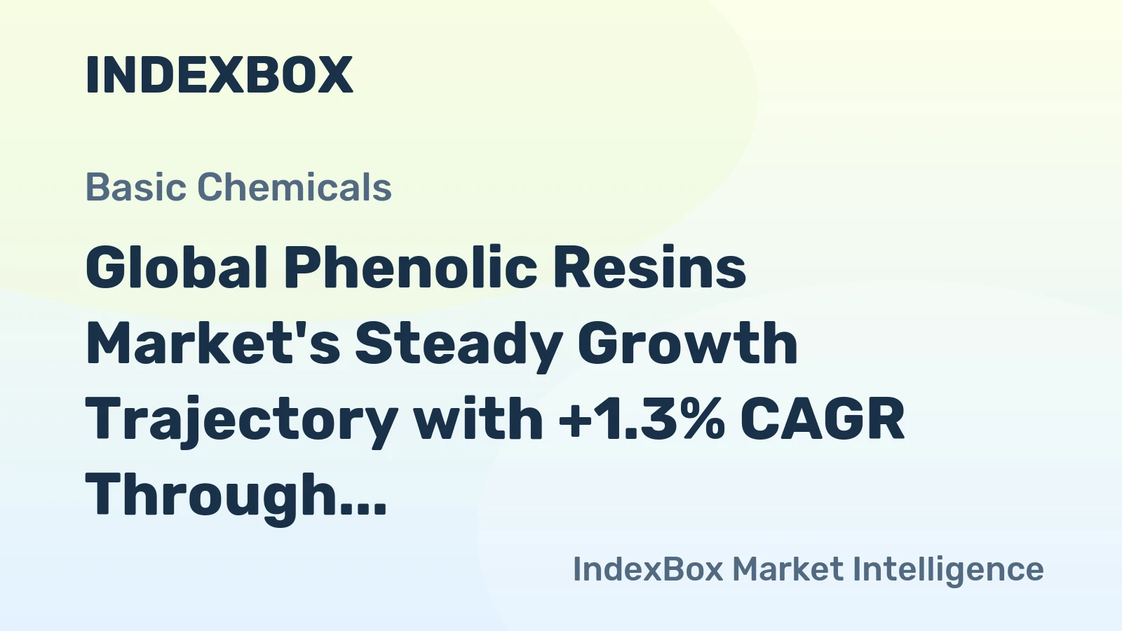 Global Phenolic Resins Market's Steady Growth Trajectory with +1.3% CAGR Through 2035