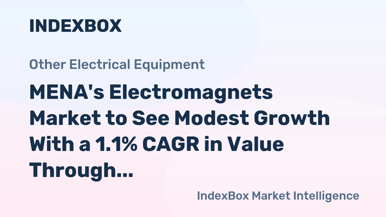 MENA's Electromagnets Market to See Modest Growth With a 1.1% CAGR in Value Through 2035