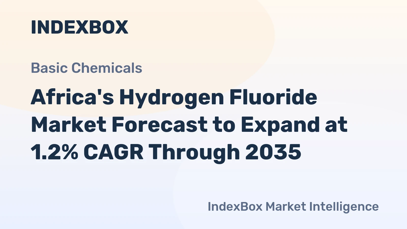 Africa's Hydrogen Fluoride Market Forecast to Expand at 1.2% CAGR Through 2035