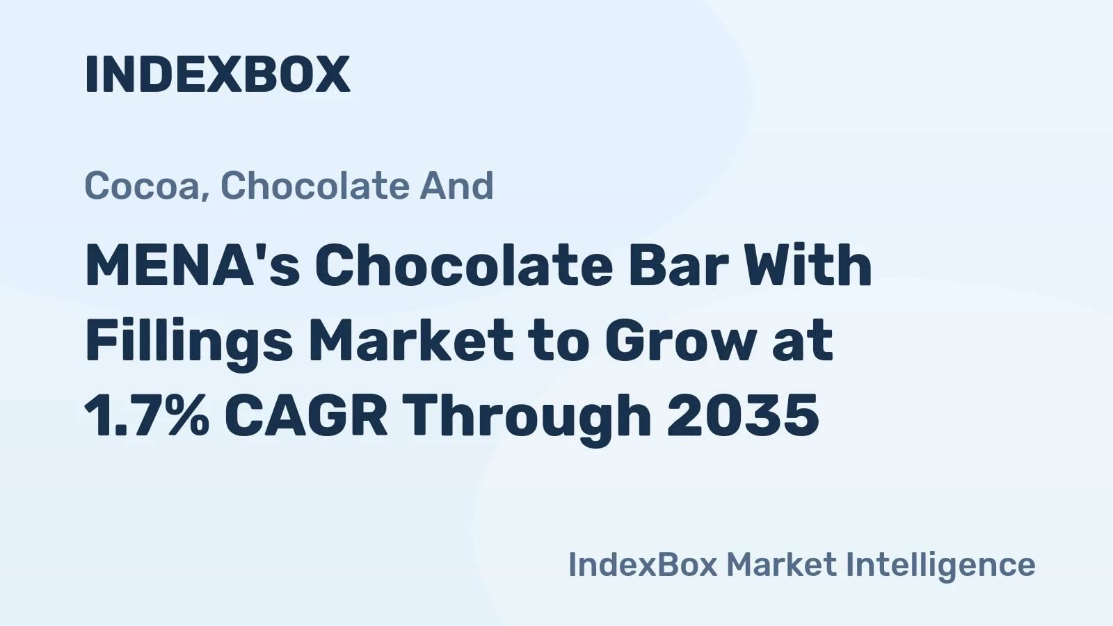 MENA's Chocolate Bar With Fillings Market to Grow at 1.7% CAGR Through 2035
