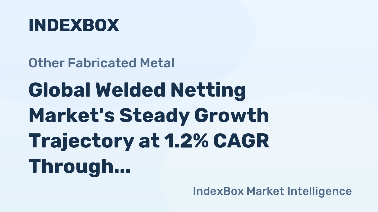Global Welded Netting Market's Steady Growth Trajectory at 1.2% CAGR Through 2035