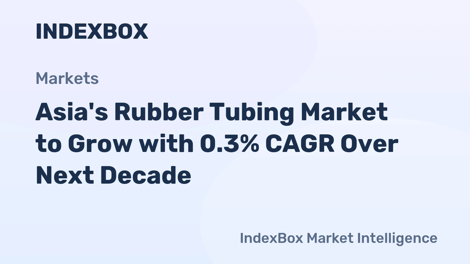 Asia's Rubber Tubing Market to Grow with 0.3% CAGR Over Next Decade