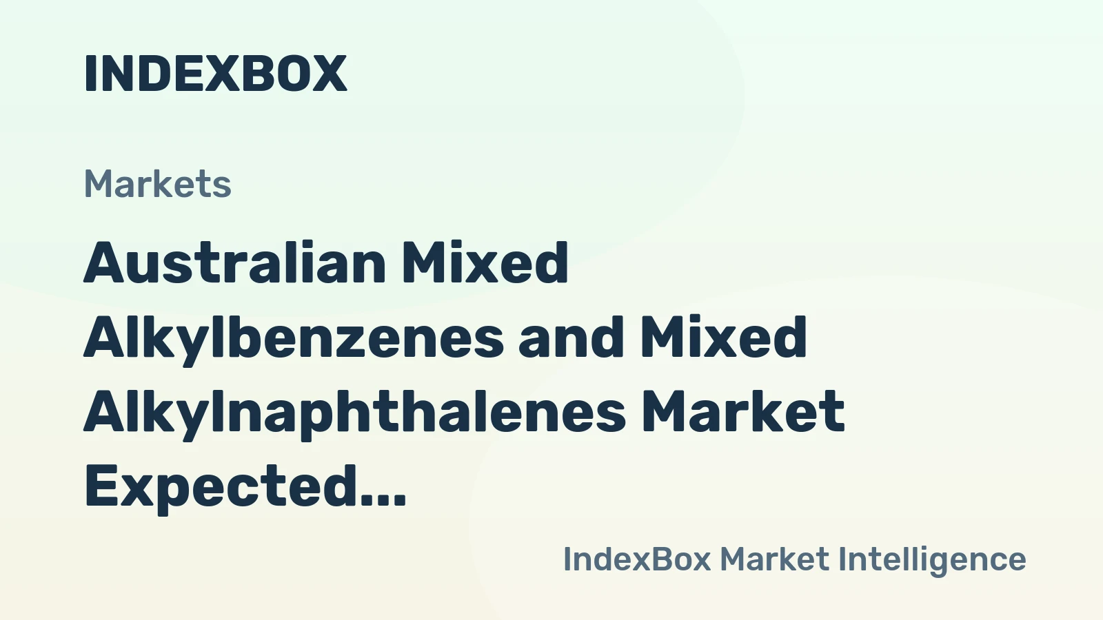 Australian Mixed Alkylbenzenes and Mixed Alkylnaphthalenes Market Expected to Grow by 2.7% in Volume and 3.6% in Value by 2035