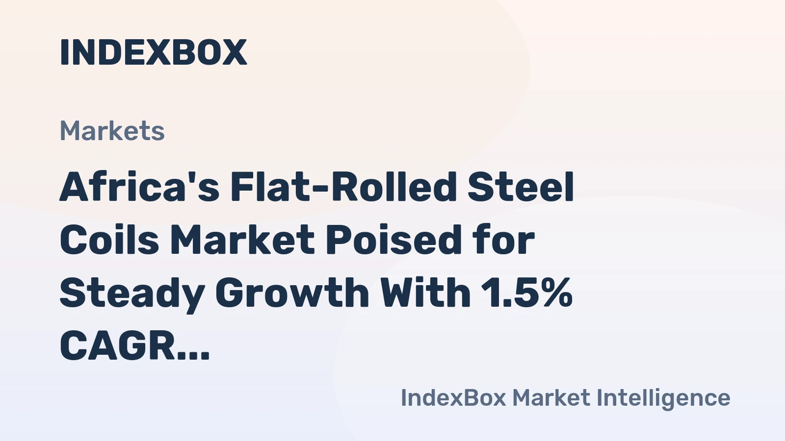 Africa's Flat-Rolled Steel Coils Market Poised for Steady Growth With 1.5% CAGR Through 2035