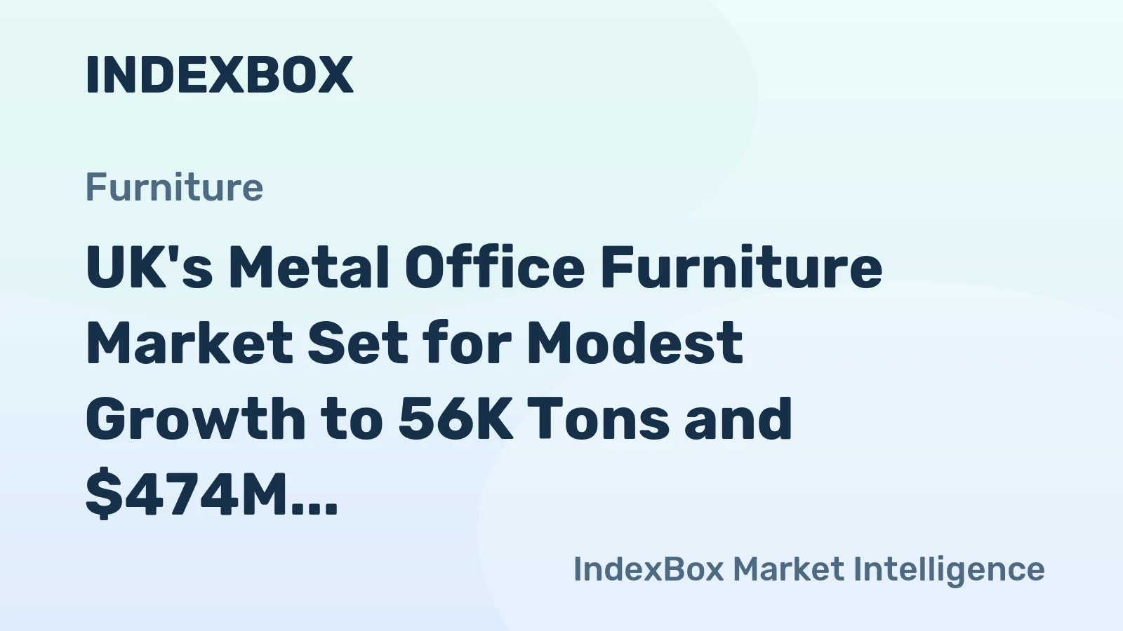 UK's Metal Office Furniture Market Set for Modest Growth to 56K Tons and $474M Value