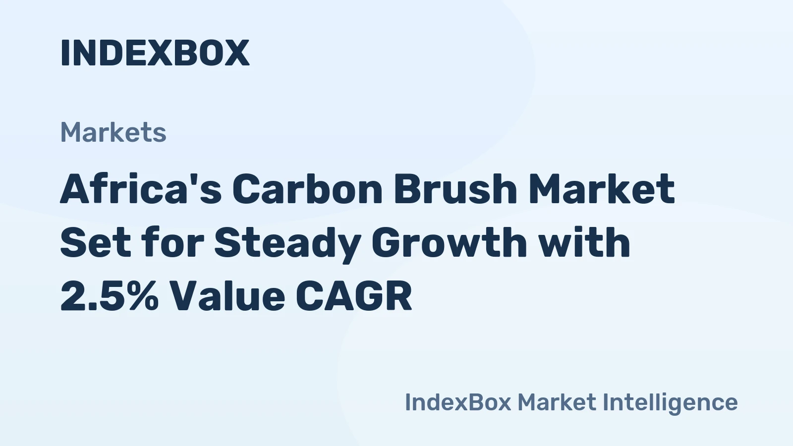 Africa's Carbon Brush Market Set for Steady Growth with 2.5% Value CAGR