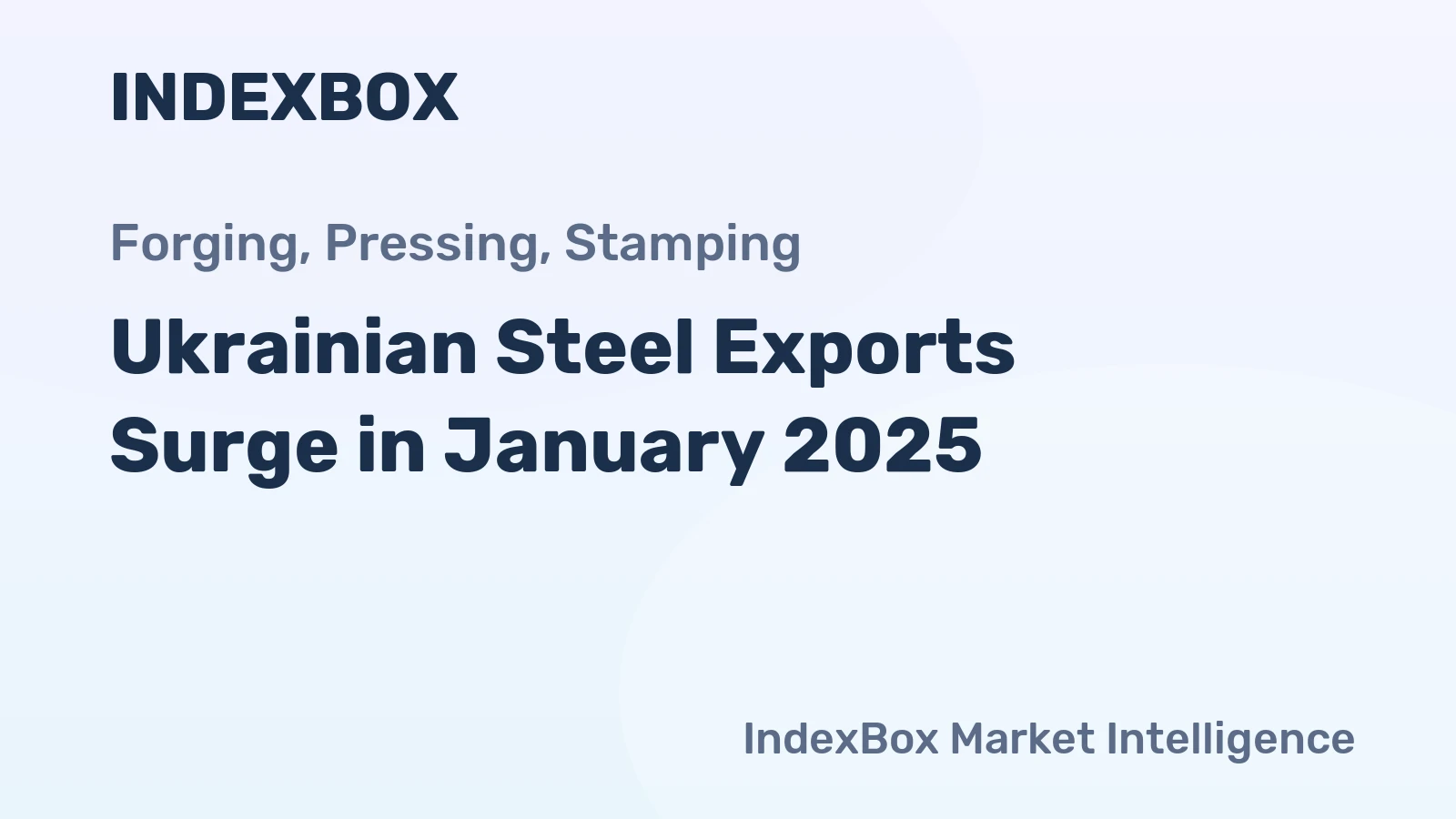 Ukrainian Steel Exports Surge in January 2025
