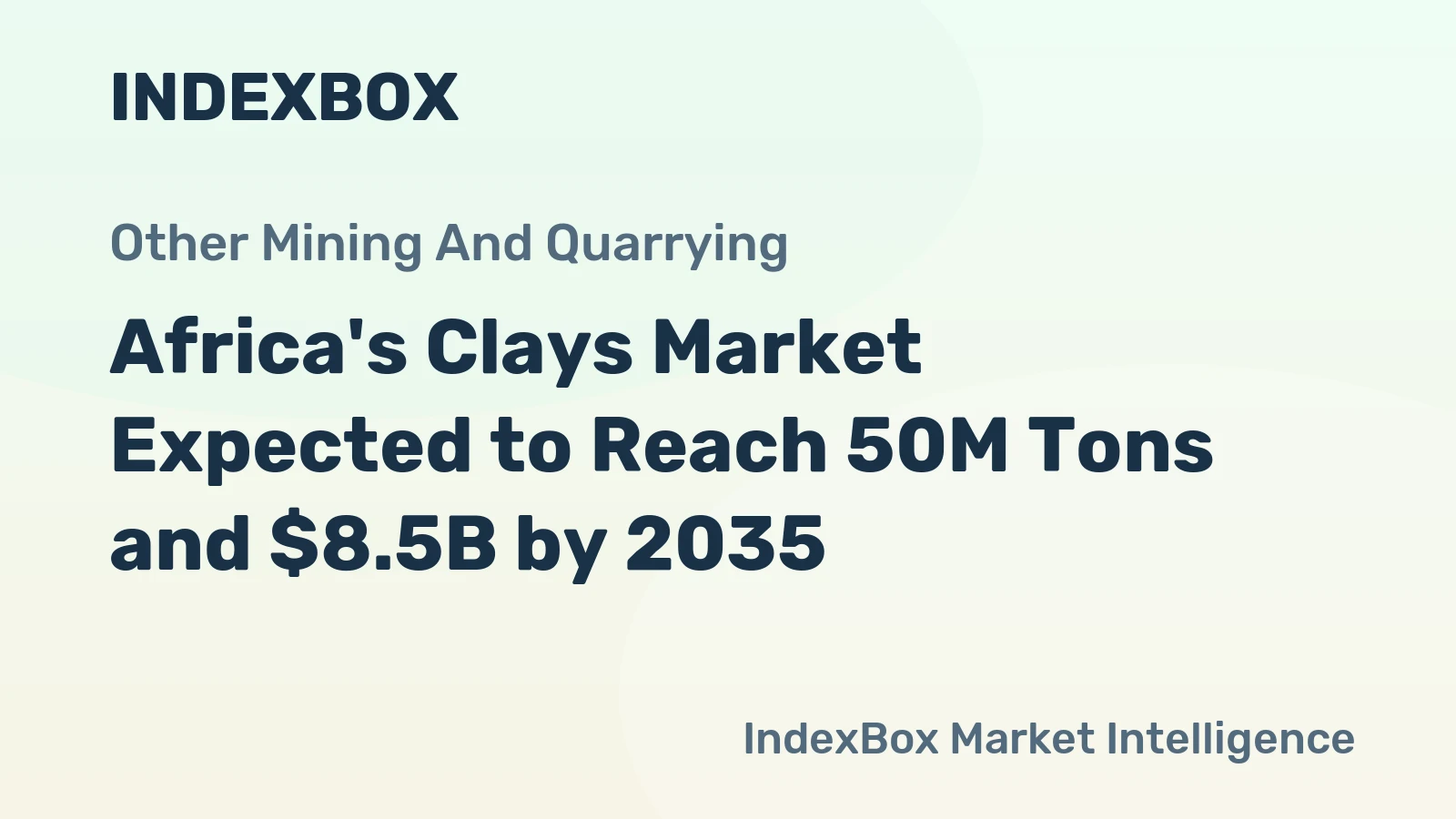 Africa's Clays Market Expected to Reach 50M Tons and $8.5B by 2035
