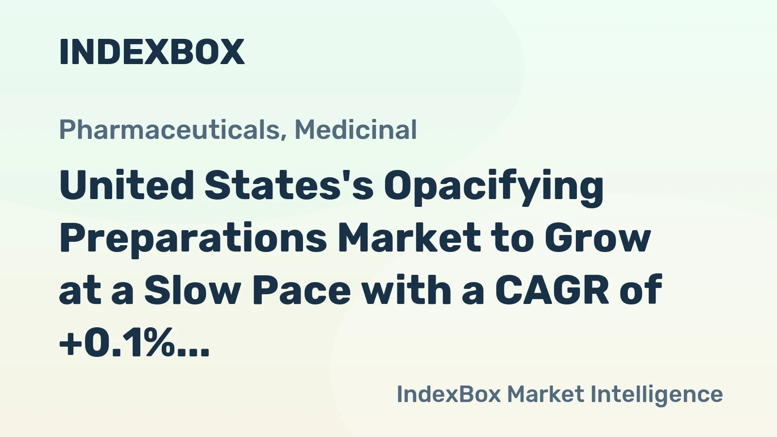 United States's Opacifying Preparations Market to Grow at a Slow Pace with a CAGR of +0.1% from 2024 to 2035