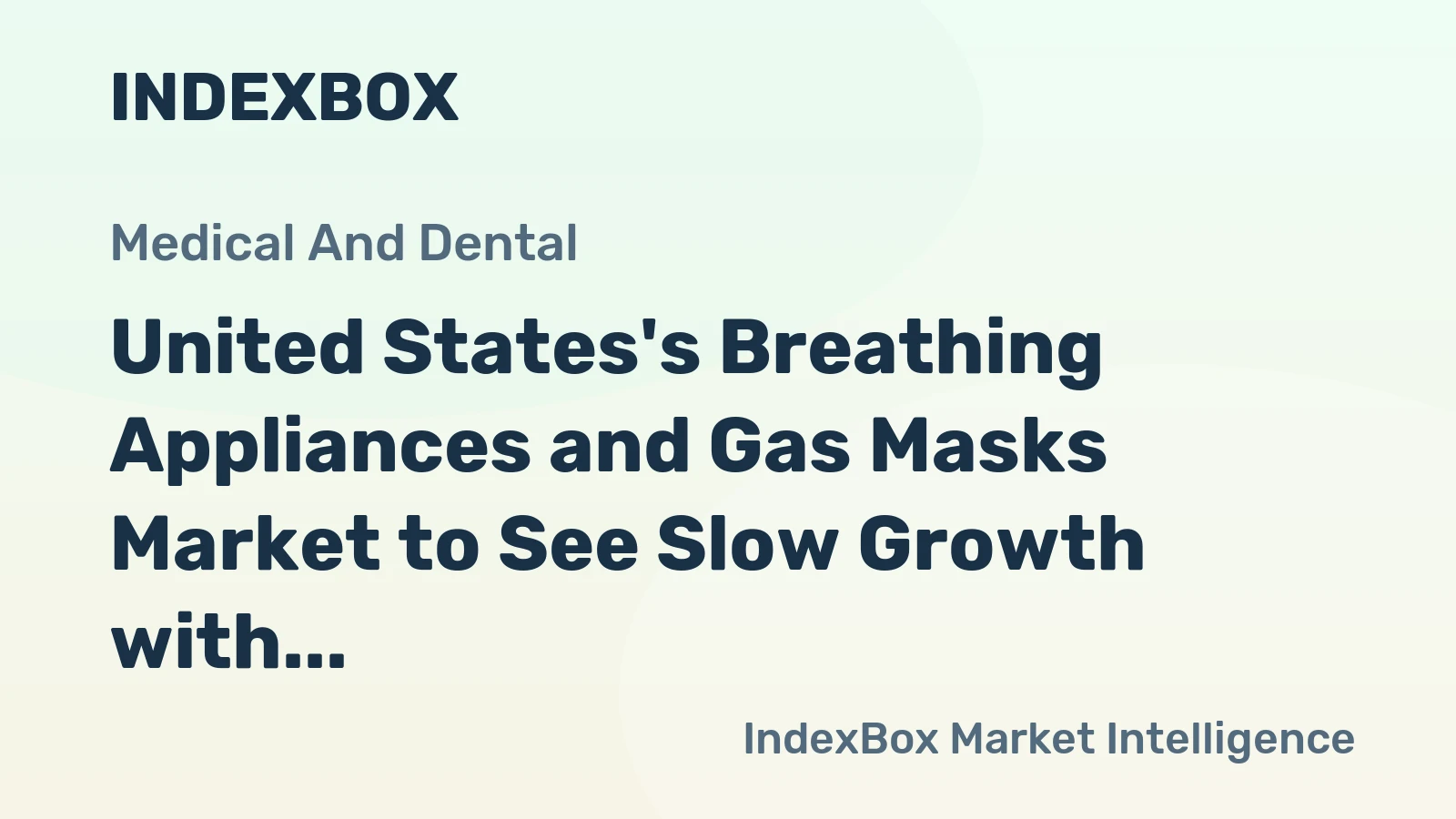 United States's Breathing Appliances and Gas Masks Market to See Slow Growth with 0.6% CAGR