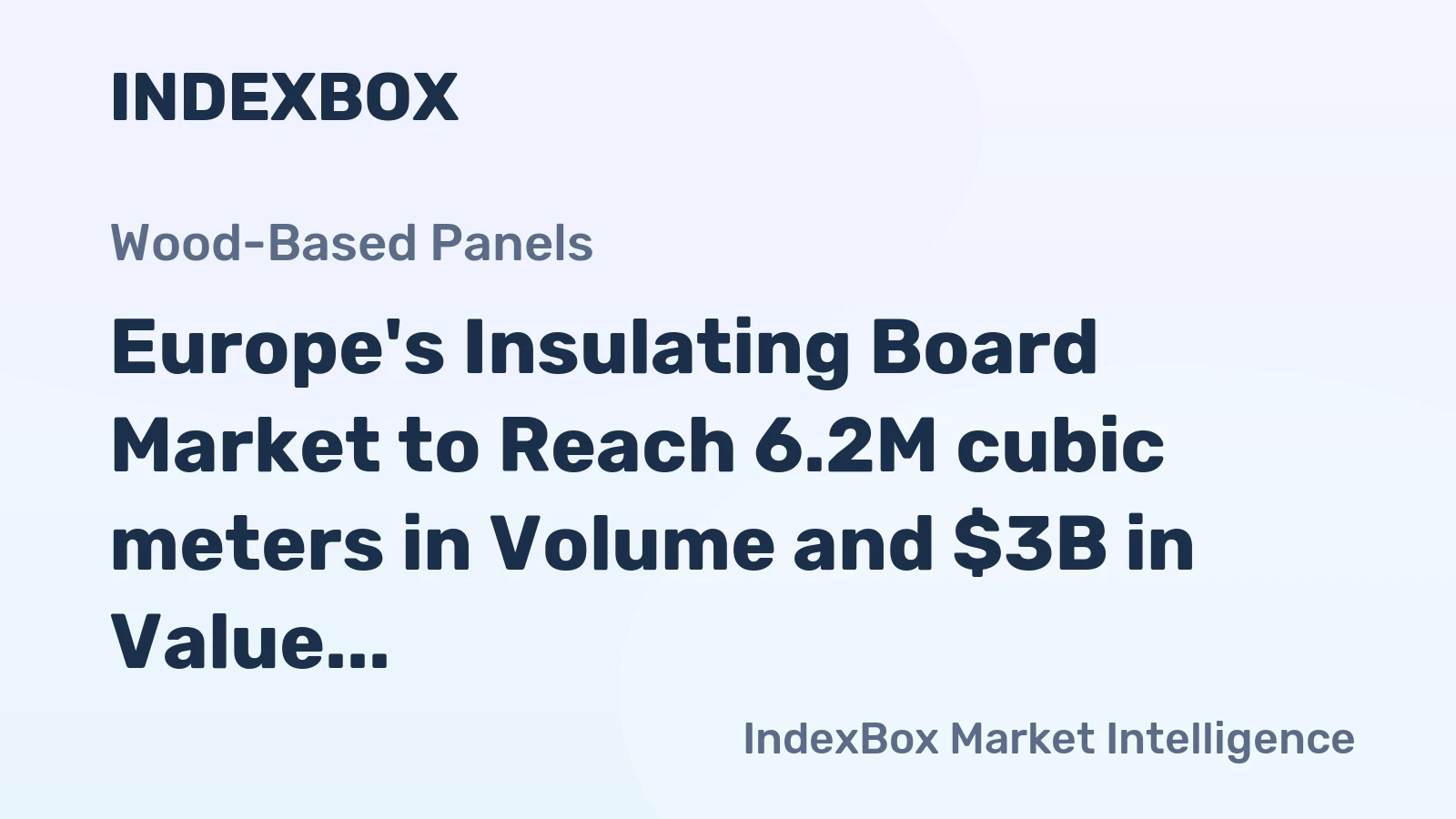 Europe's Insulating Board Market to Reach 6.2M cubic meters in Volume and $3B in Value by 2035