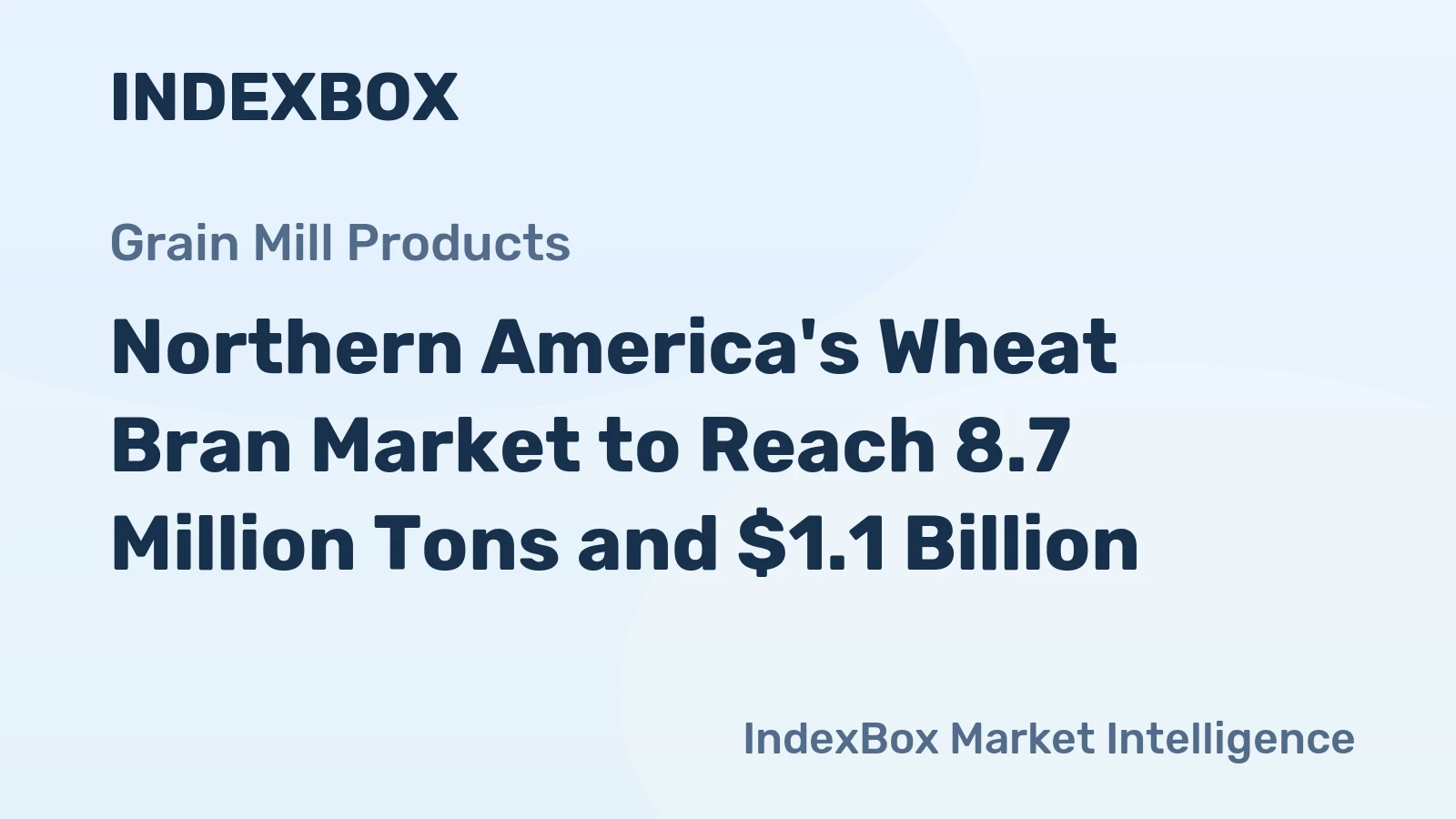 Northern America's Wheat Bran Market to Reach 8.7 Million Tons and $1.1 Billion