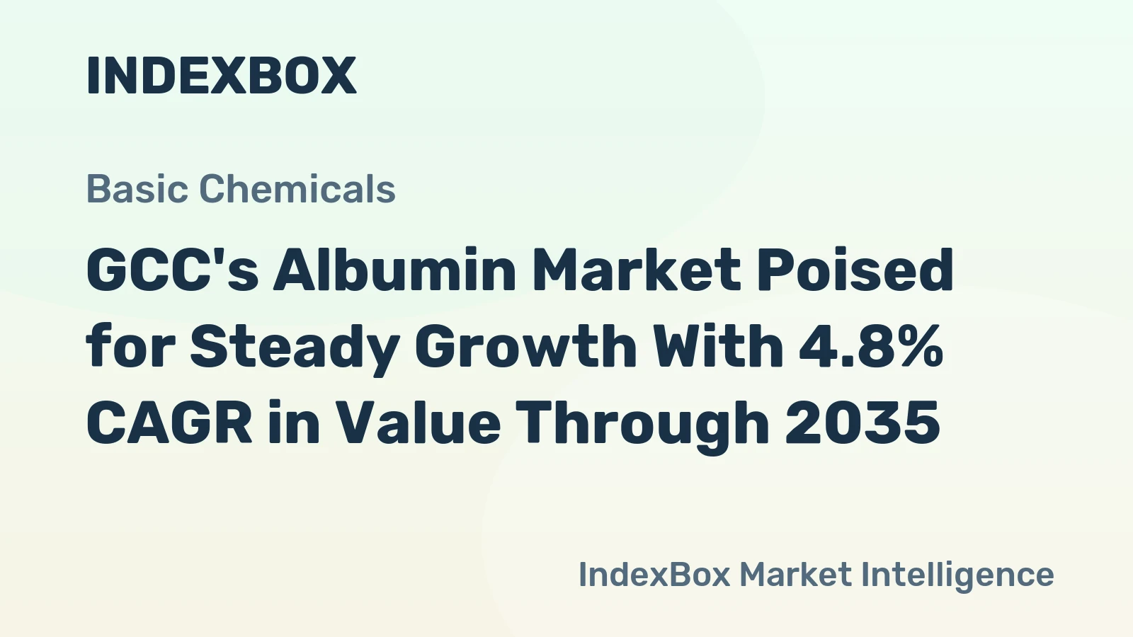 GCC's Albumin Market Poised for Steady Growth With 4.8% CAGR in Value Through 2035