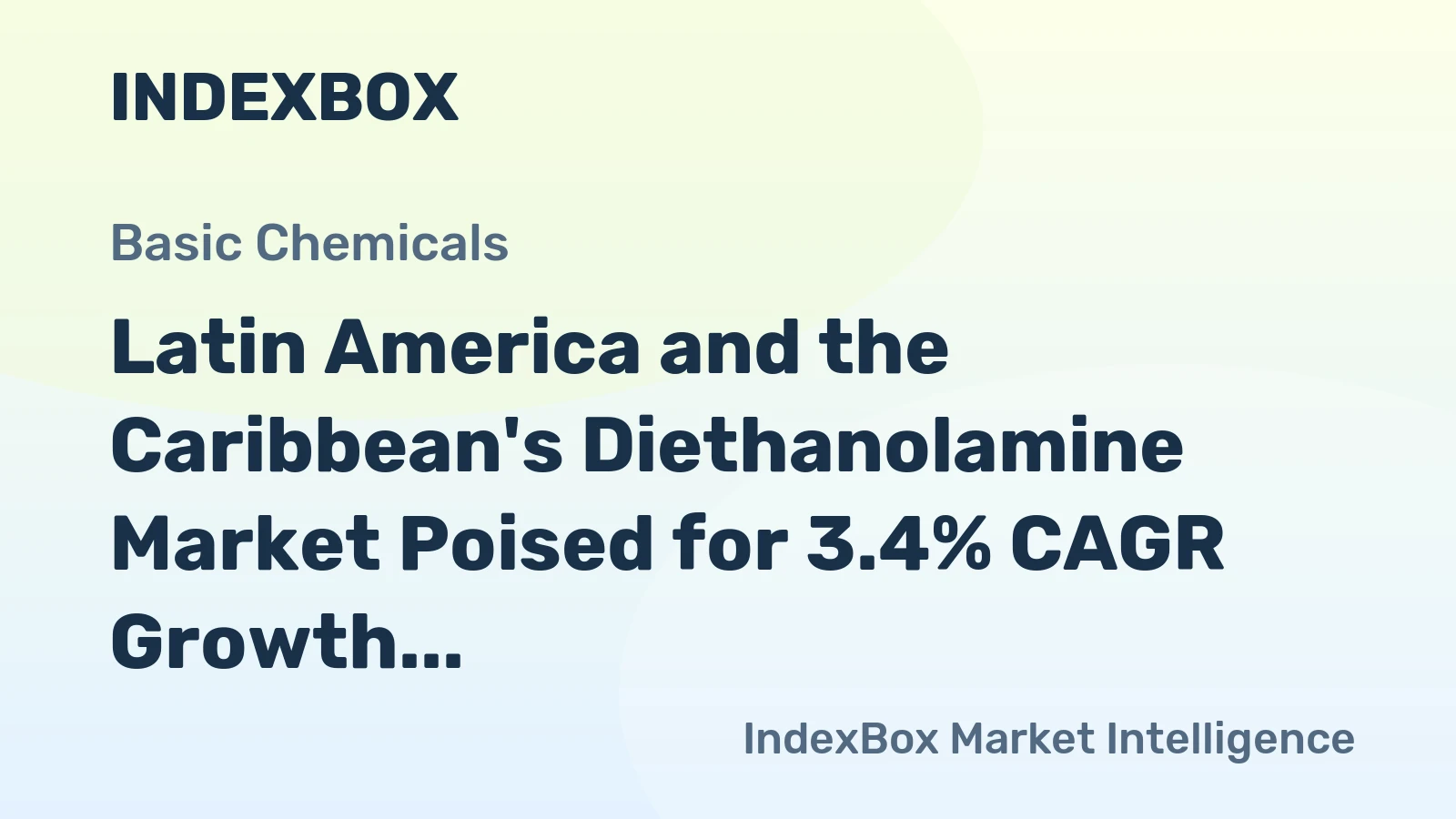 Latin America and the Caribbean's Diethanolamine Market Poised for 3.4% CAGR Growth Through 2035