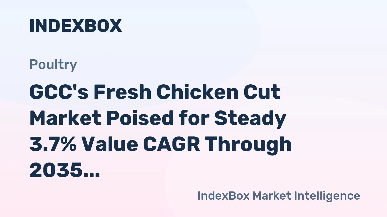 GCC's Fresh Chicken Cut Market Poised for Steady 3.7% Value CAGR Through 2035