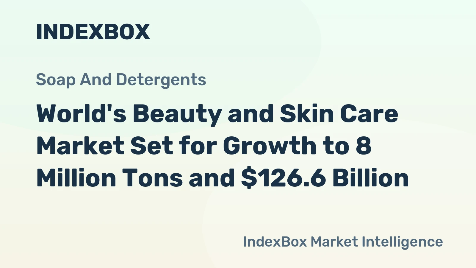 World's Beauty and Skin Care Market Set for Growth to 8 Million Tons and $126.6 Billion