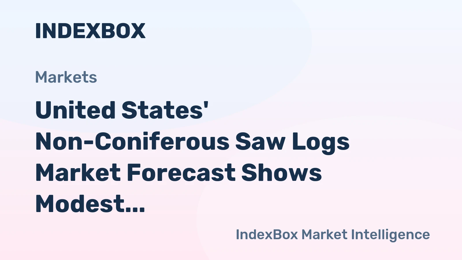 United States' Non-Coniferous Saw Logs Market Forecast Shows Modest 0.2% CAGR Growth Through 2035