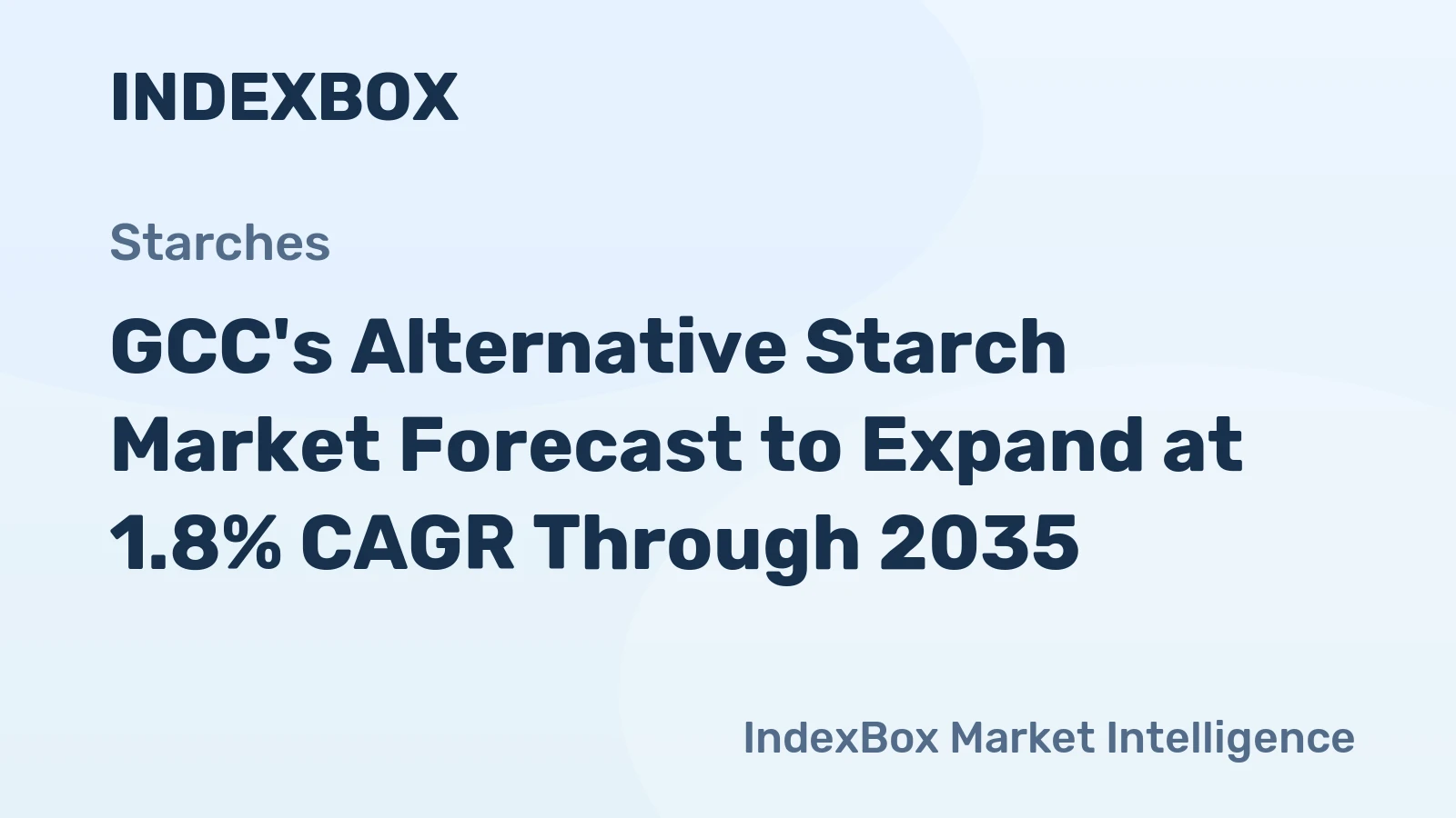GCC's Alternative Starch Market Forecast to Expand at 1.8% CAGR Through 2035