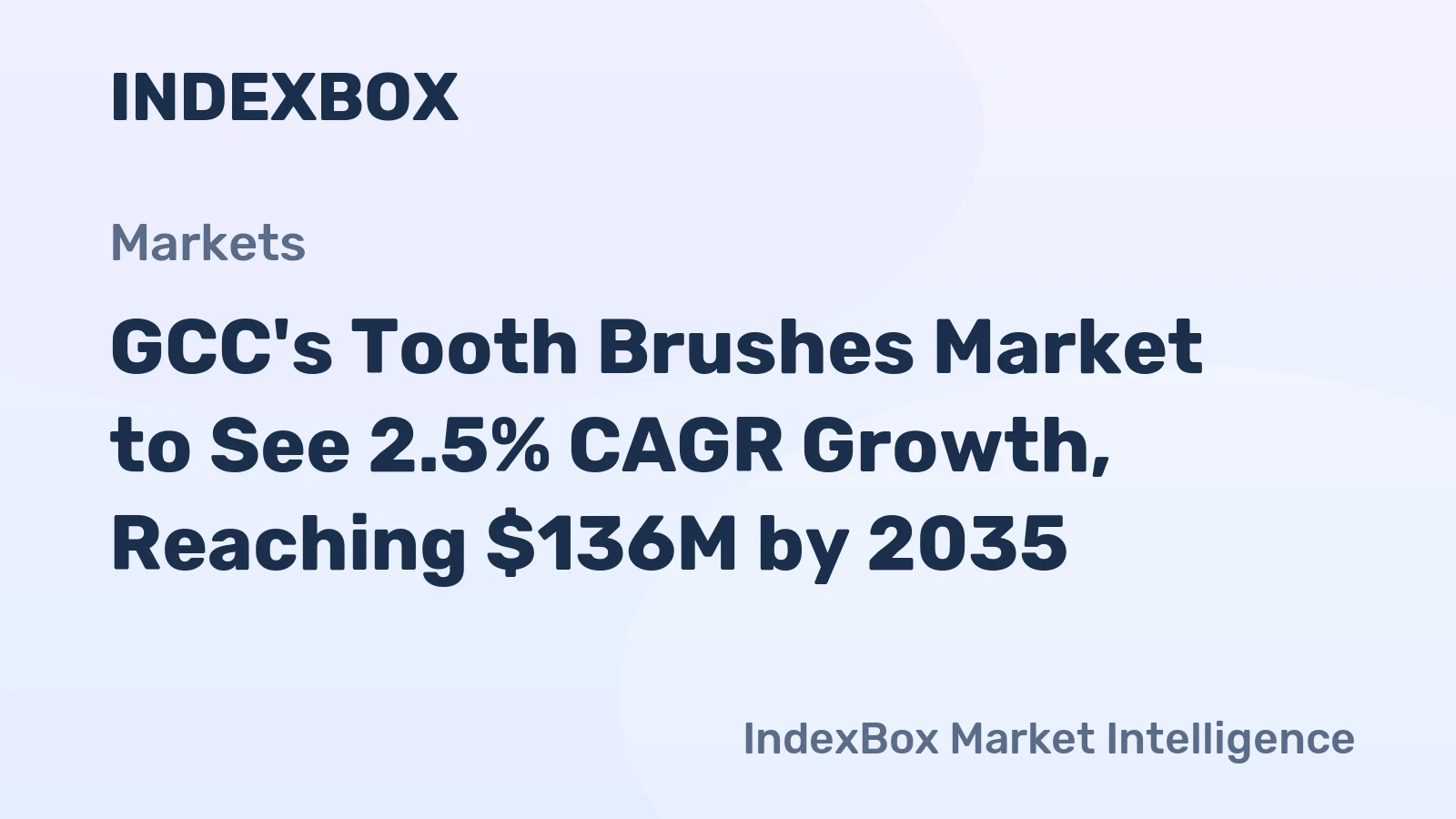 GCC's Tooth Brushes Market to See 2.5% CAGR Growth, Reaching $136M by 2035