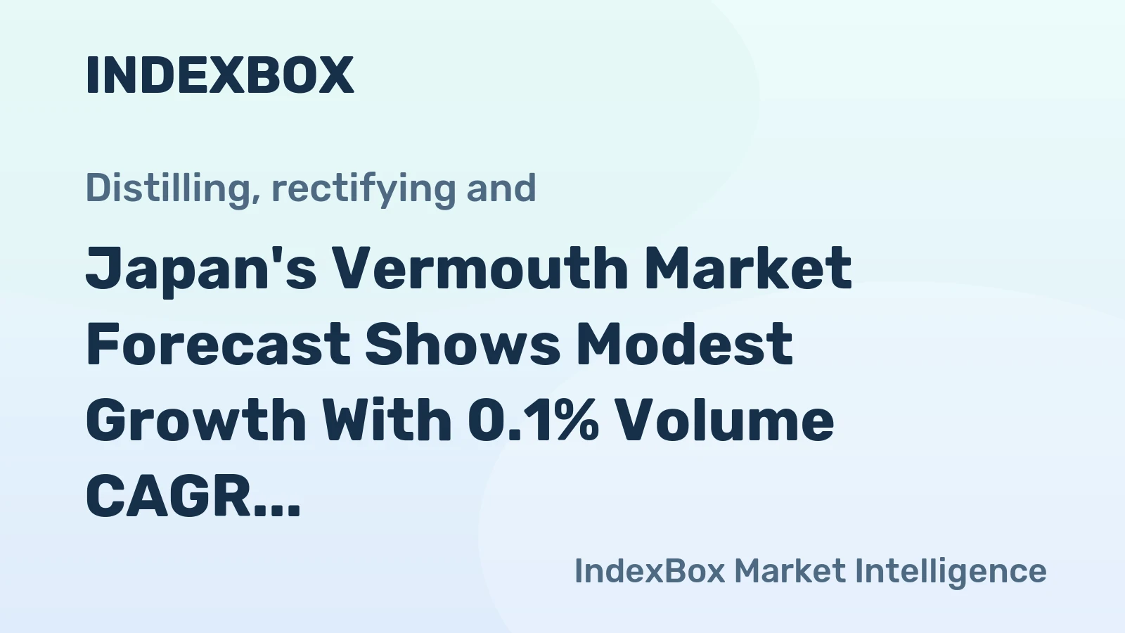 Japan's Vermouth Market Forecast Shows Modest Growth With 0.1% Volume CAGR Through 2035