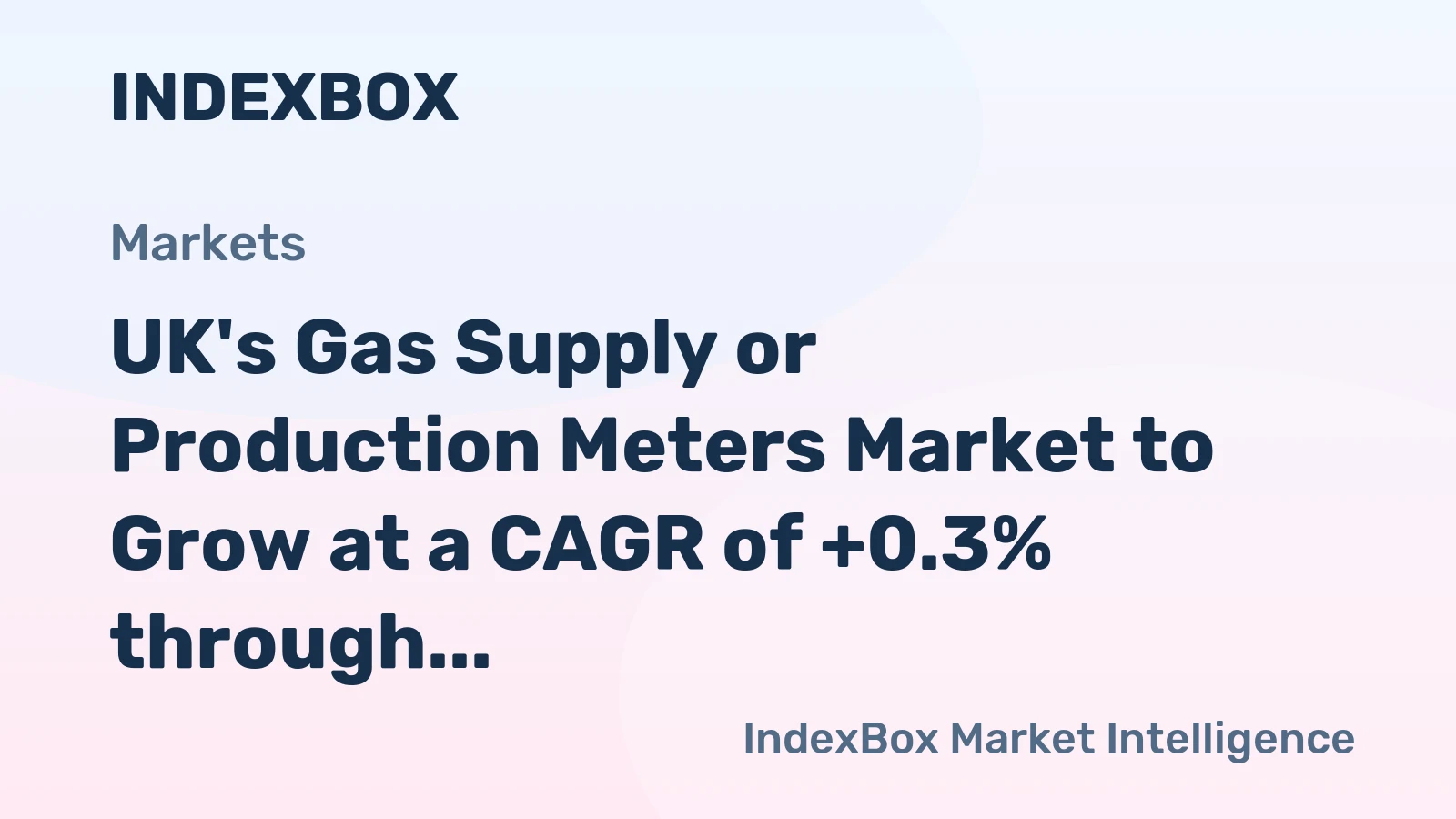 UK's Gas Supply or Production Meters Market to Grow at a CAGR of +0.3% through 2035, Reaching $439M in Value