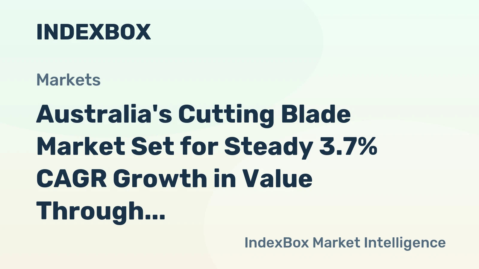Australia's Cutting Blade Market Set for Steady 3.7% CAGR Growth in Value Through 2035