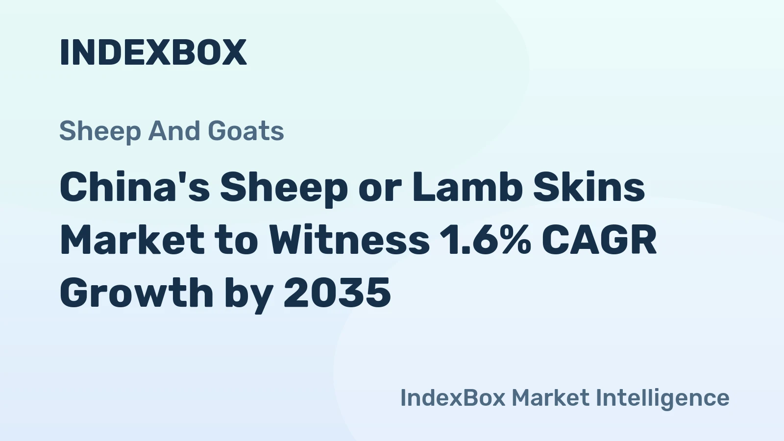 China's Sheep or Lamb Skins Market to Witness 1.6% CAGR Growth by 2035