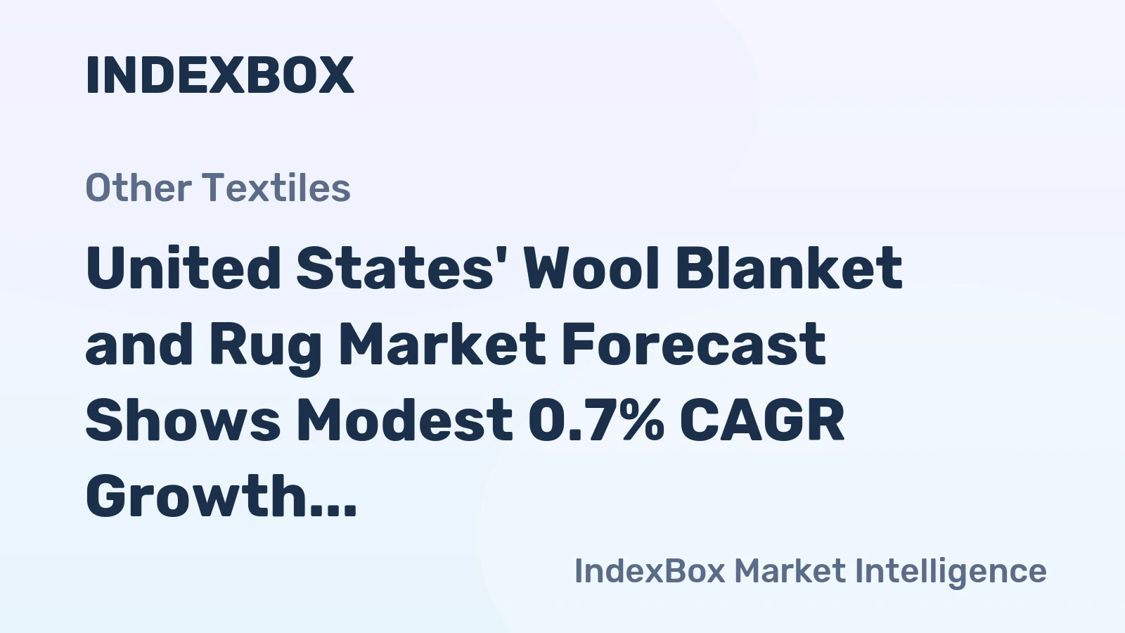United States' Wool Blanket and Rug Market Forecast Shows Modest 0.7% CAGR Growth Through 2035