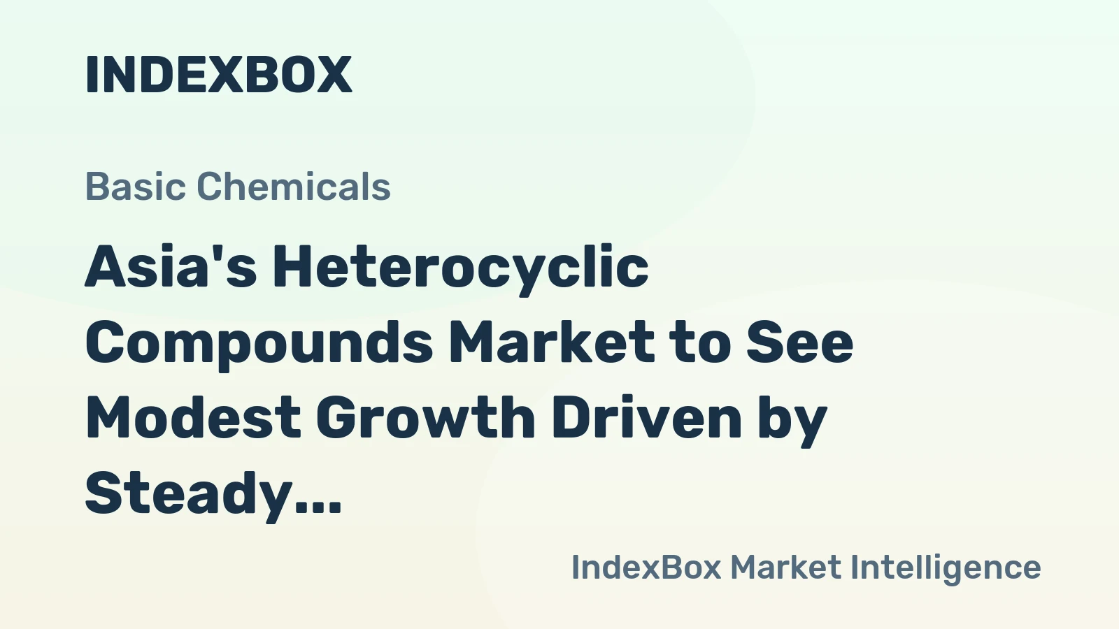 Asia's Heterocyclic Compounds Market to See Modest Growth Driven by Steady Demand