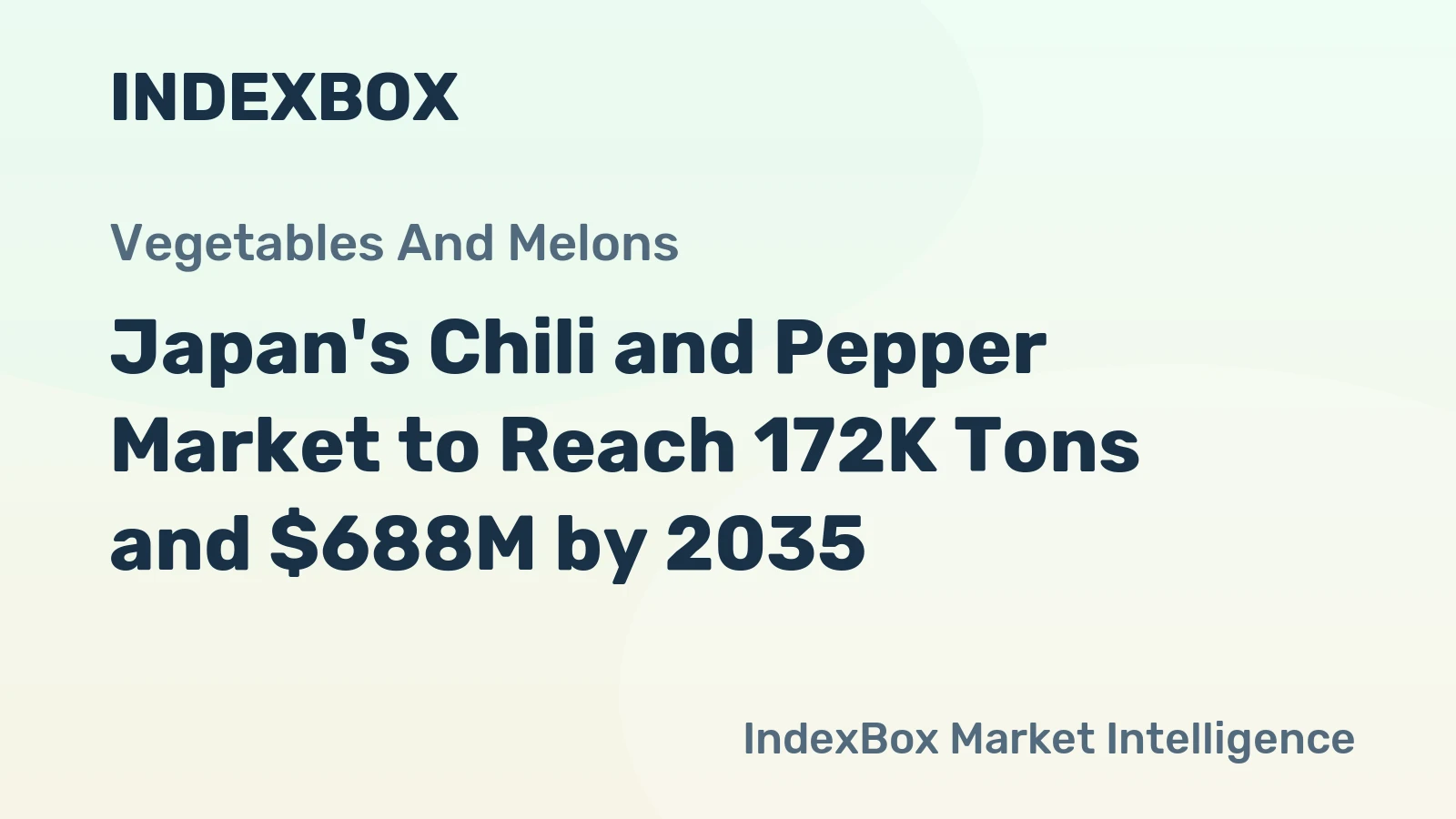 Japan's Chili and Pepper Market to Reach 172K Tons and $688M by 2035