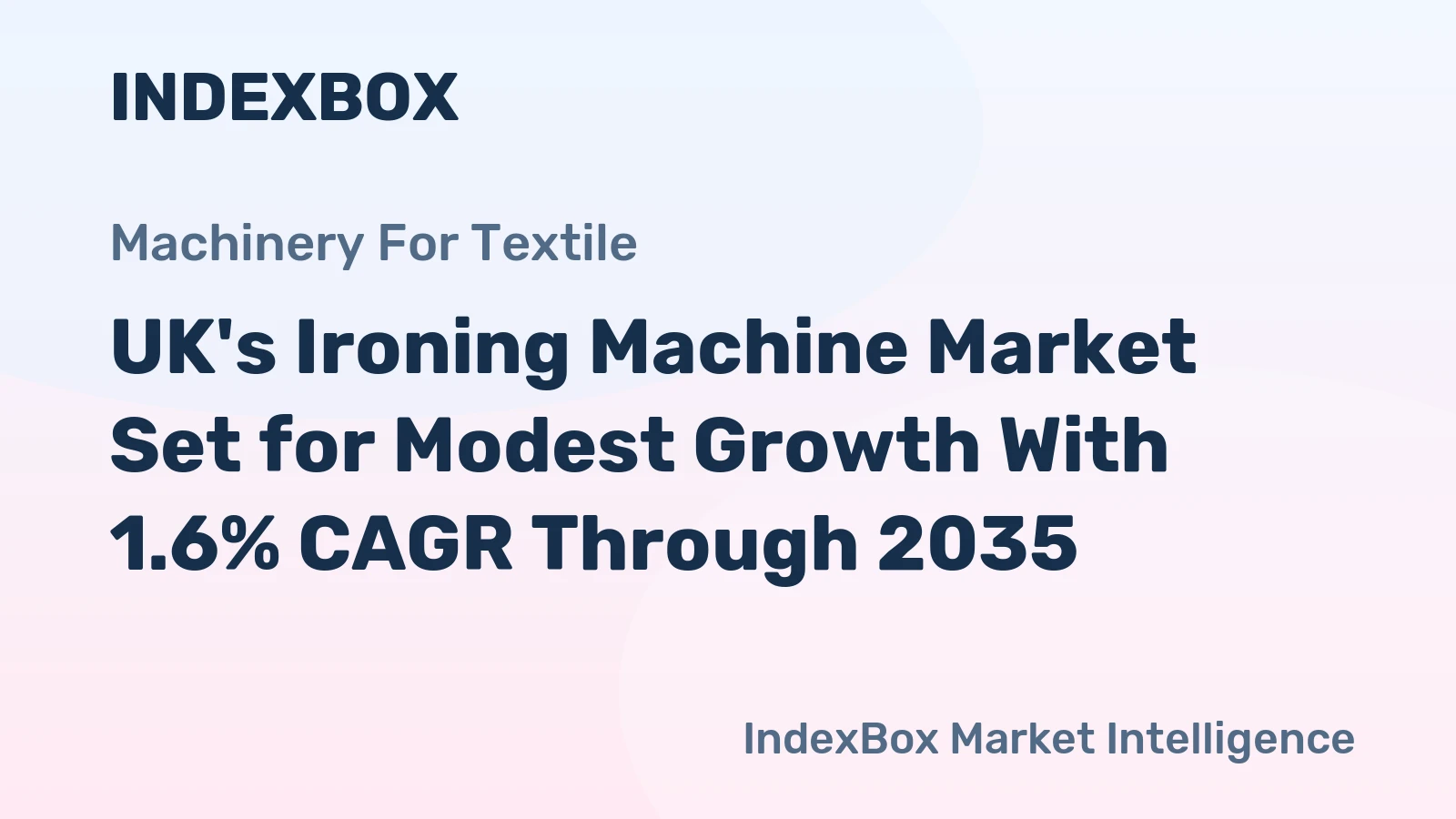UK's Ironing Machine Market Set for Modest Growth With 1.6% CAGR Through 2035