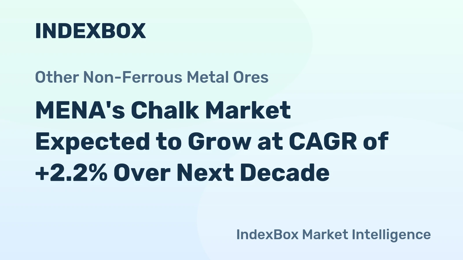 MENA's Chalk Market Expected to Grow at CAGR of +2.2% Over Next Decade