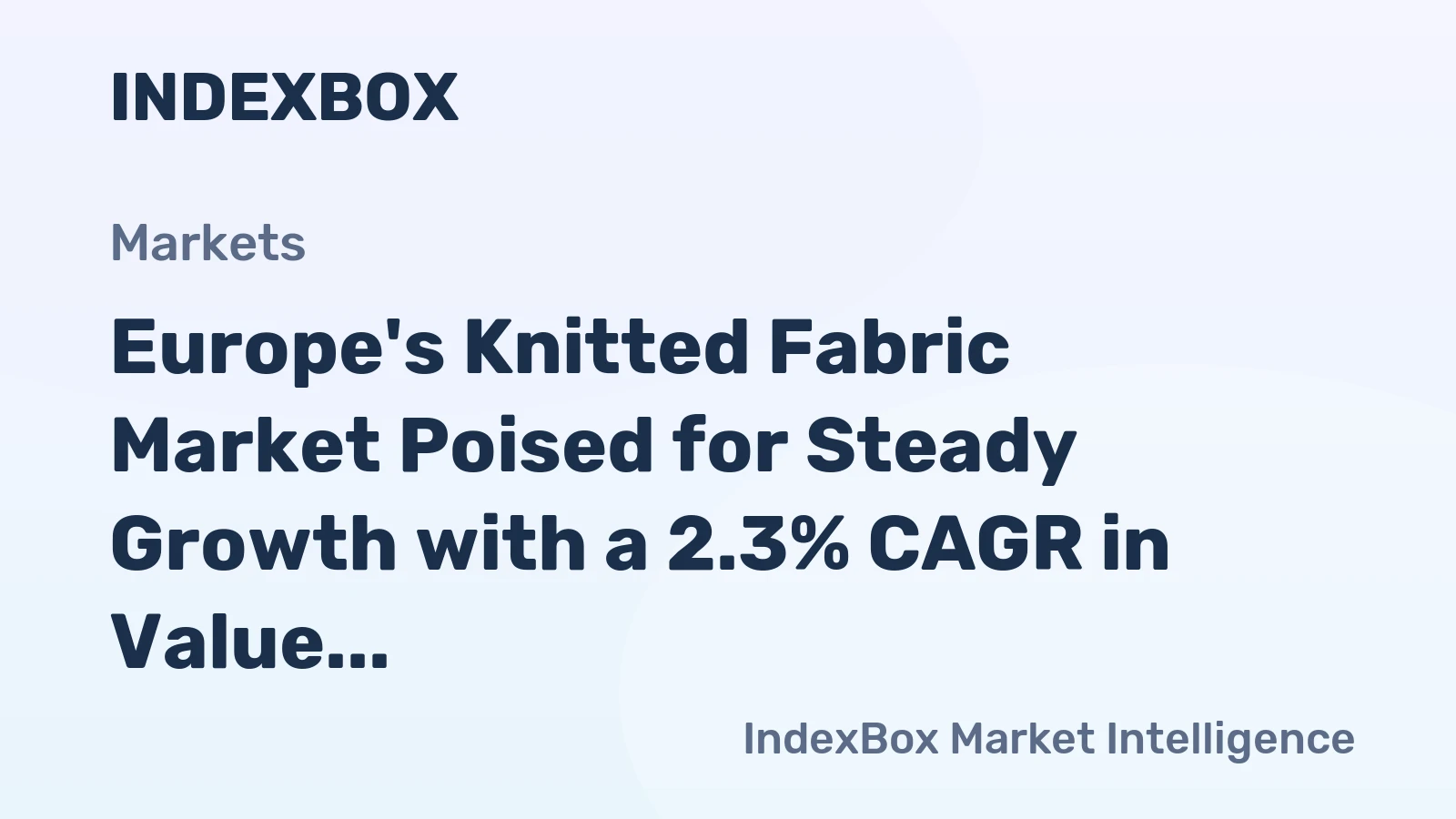 Europe's Knitted Fabric Market Poised for Steady Growth with a 2.3% CAGR in Value Through 2035