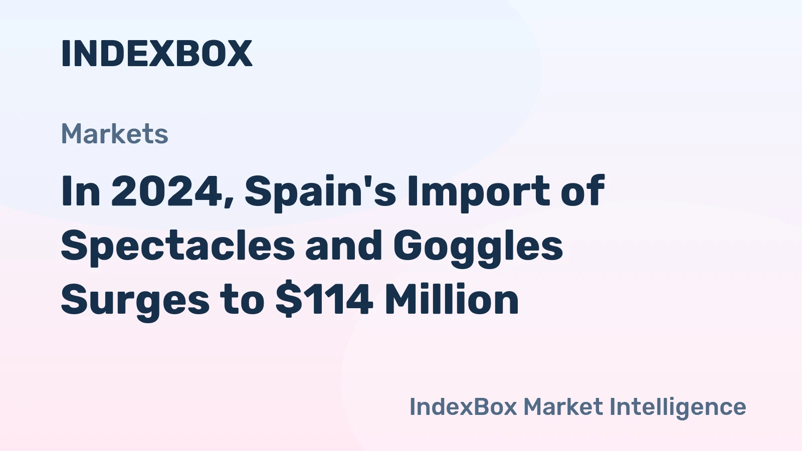 In 2024, Spain's Import of Spectacles and Goggles Surges to $114 Million
