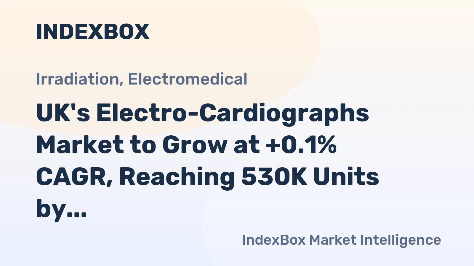 UK's Electro-Cardiographs Market to Grow at +0.1% CAGR, Reaching 530K Units by 2035