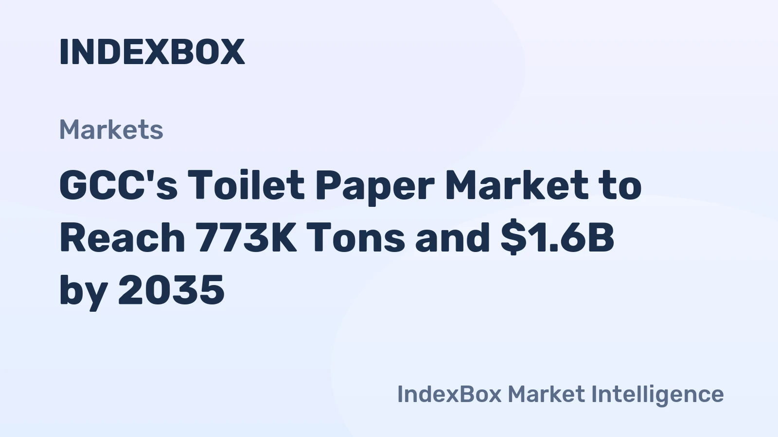 GCC's Toilet Paper Market to Reach 773K Tons and $1.6B by 2035