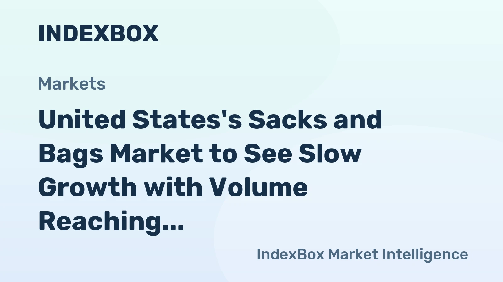 United States's Sacks and Bags Market to See Slow Growth with Volume Reaching 411K Tons by 2035