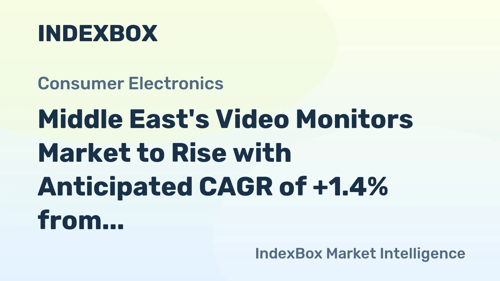Middle East's Video Monitors Market to Rise with Anticipated CAGR of +1.4% from 2024-2035, Reaching 13M Units