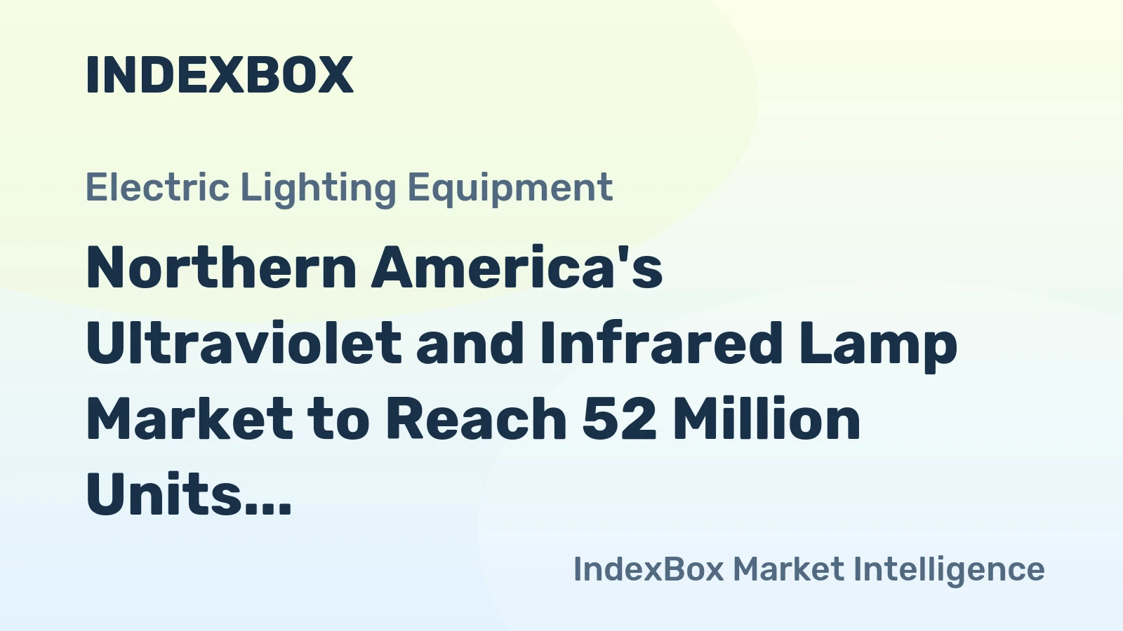 Northern America's Ultraviolet and Infrared Lamp Market to Reach 52 Million Units Amid Falling Value