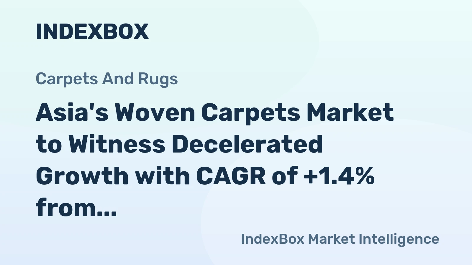 Asia's Woven Carpets Market to Witness Decelerated Growth with CAGR of +1.4% from 2024 to 2035