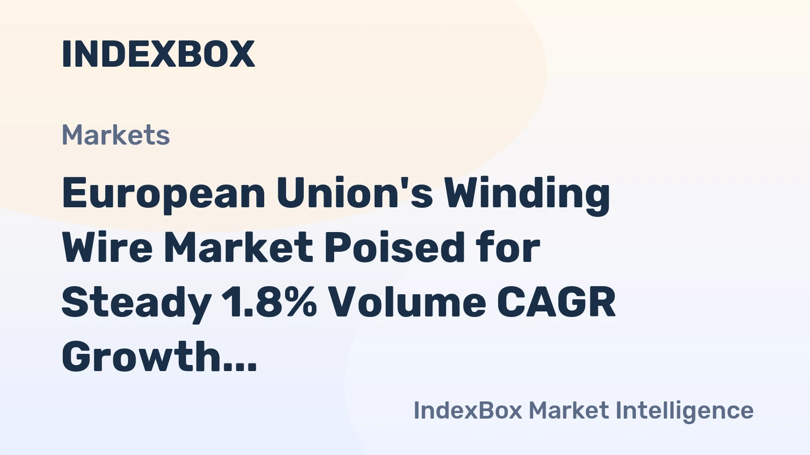 European Union's Winding Wire Market Poised for Steady 1.8% Volume CAGR Growth Through 2035