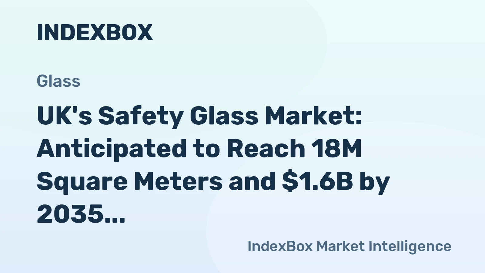 UK's Safety Glass Market: Anticipated to Reach 18M Square Meters and $1.6B by 2035