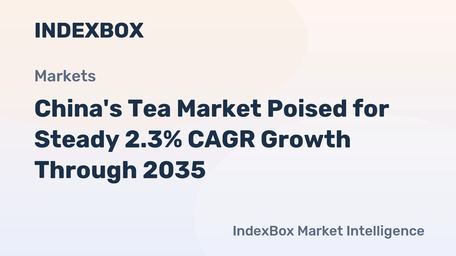 China's Tea Market Poised for Steady 2.3% CAGR Growth Through 2035