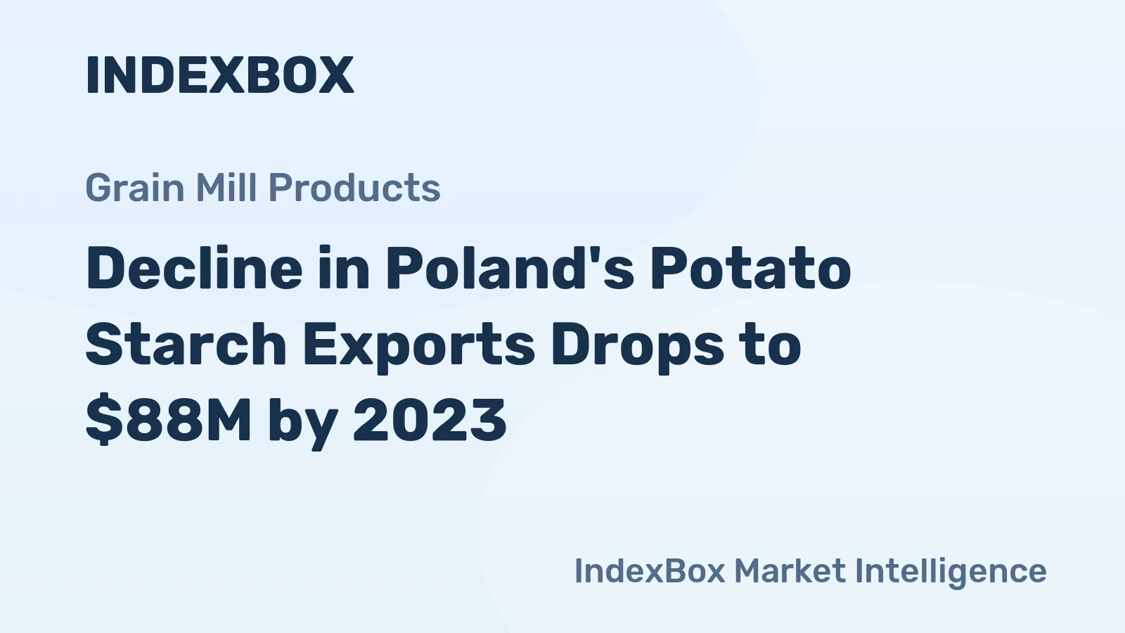 Decline in Poland's Potato Starch Exports Drops to $88M by 2023