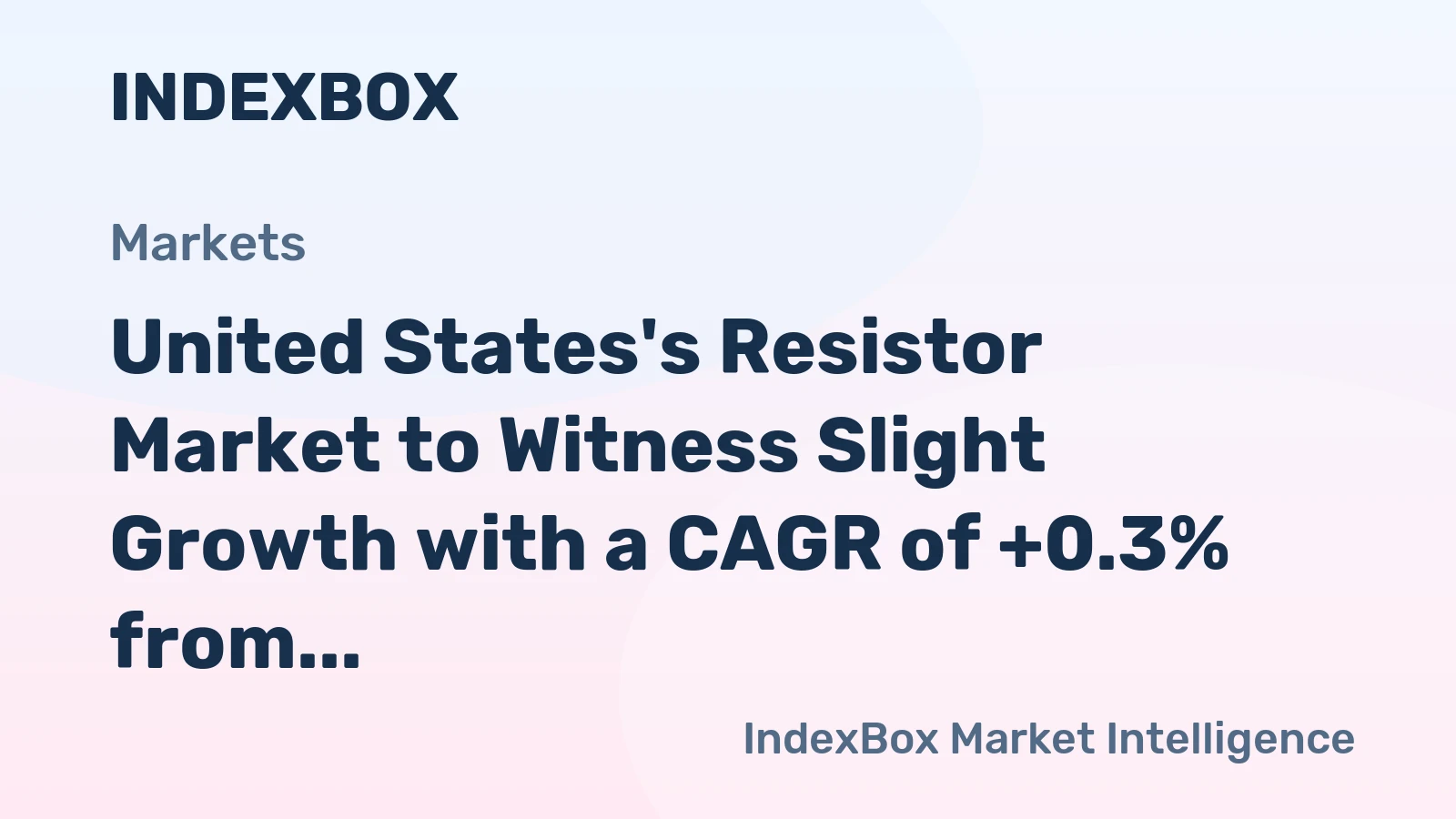 United States's Resistor Market to Witness Slight Growth with a CAGR of +0.3% from 2024 to 2035